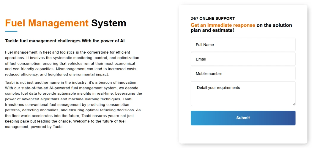 Fuel Management System - Taabi